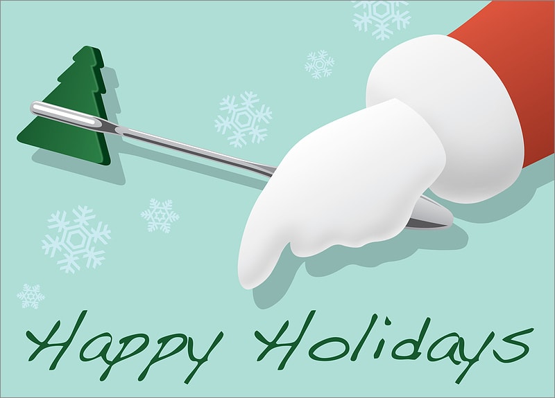 Holiday Hammer (glossy) | Medical Christmas Cards