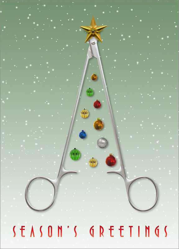 Surgeon Christmas Card (Glossy) | Medical Christmas Cards